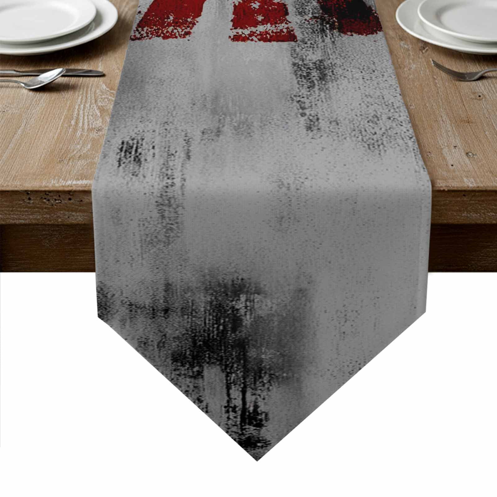 Japanese Chariot Flag Table Runner Linen Burlap Table Runner 108 Inches ...
