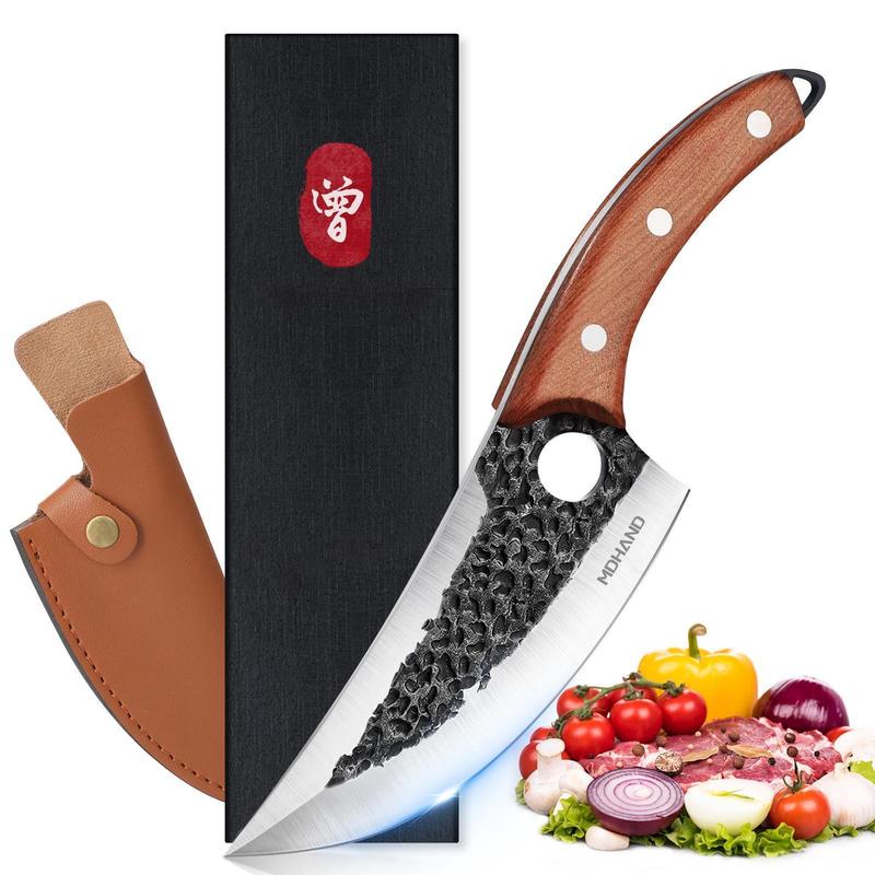Japanese Chef's Knife - 8 Inch Sharp Kitchen Knife, Damascus Style ...
