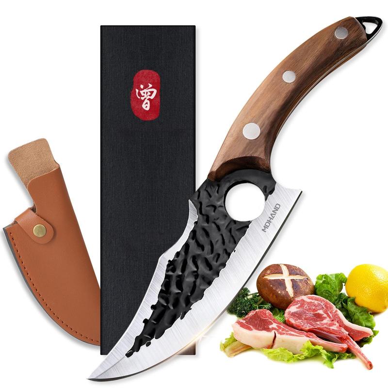 Japanese Chef's Knife - 8 Inch Sharp Kitchen Knife, Damascus Style ...