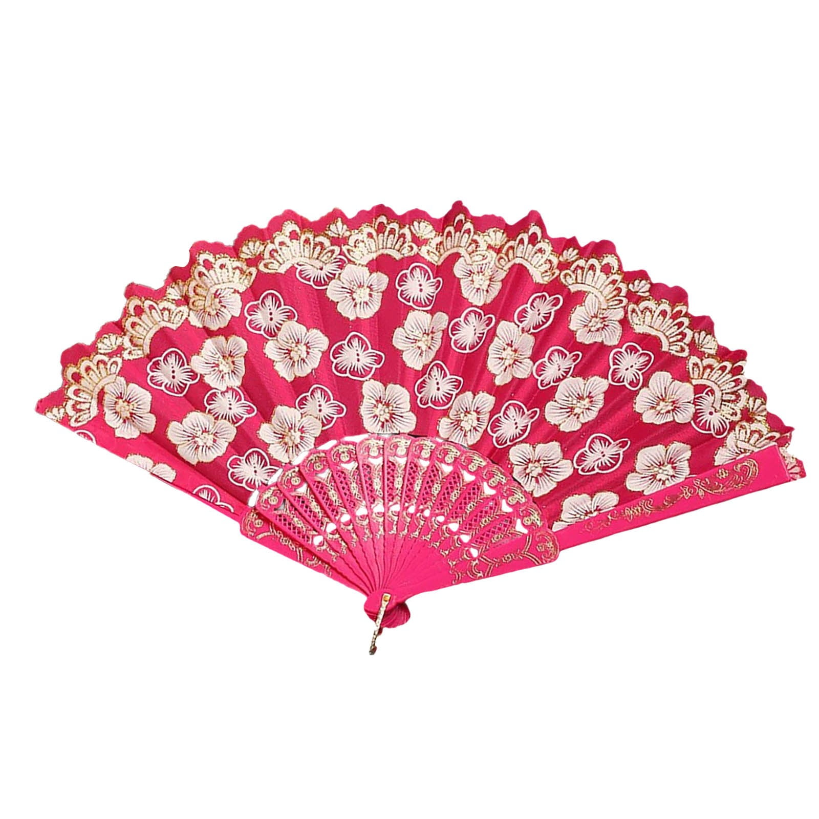 Japanese Cherry Fan Set - Handheld Folding Decorative Fans for Dance ...