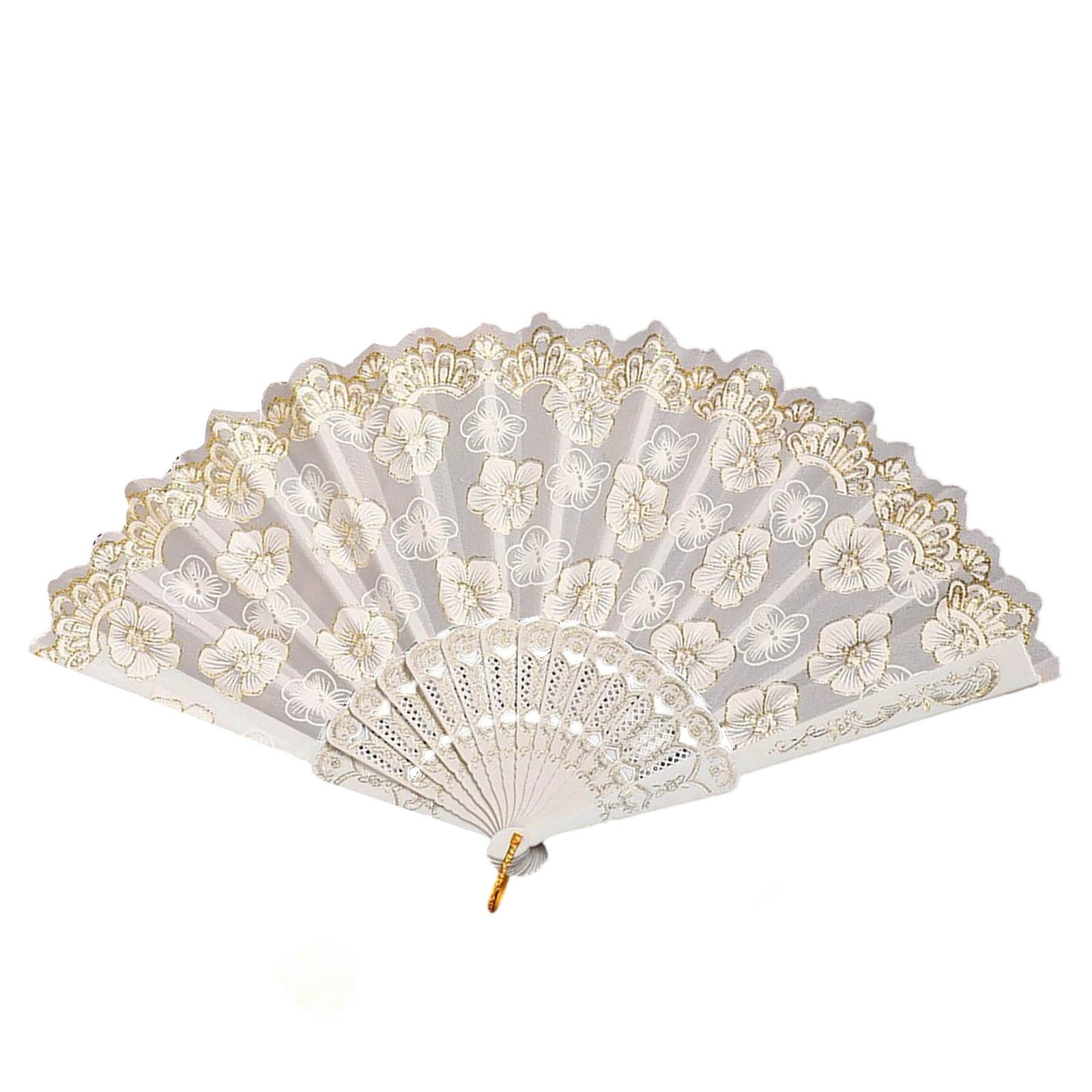 Japanese Cherry Fan Set Handheld Folding Fans for Decorative Dance and ...