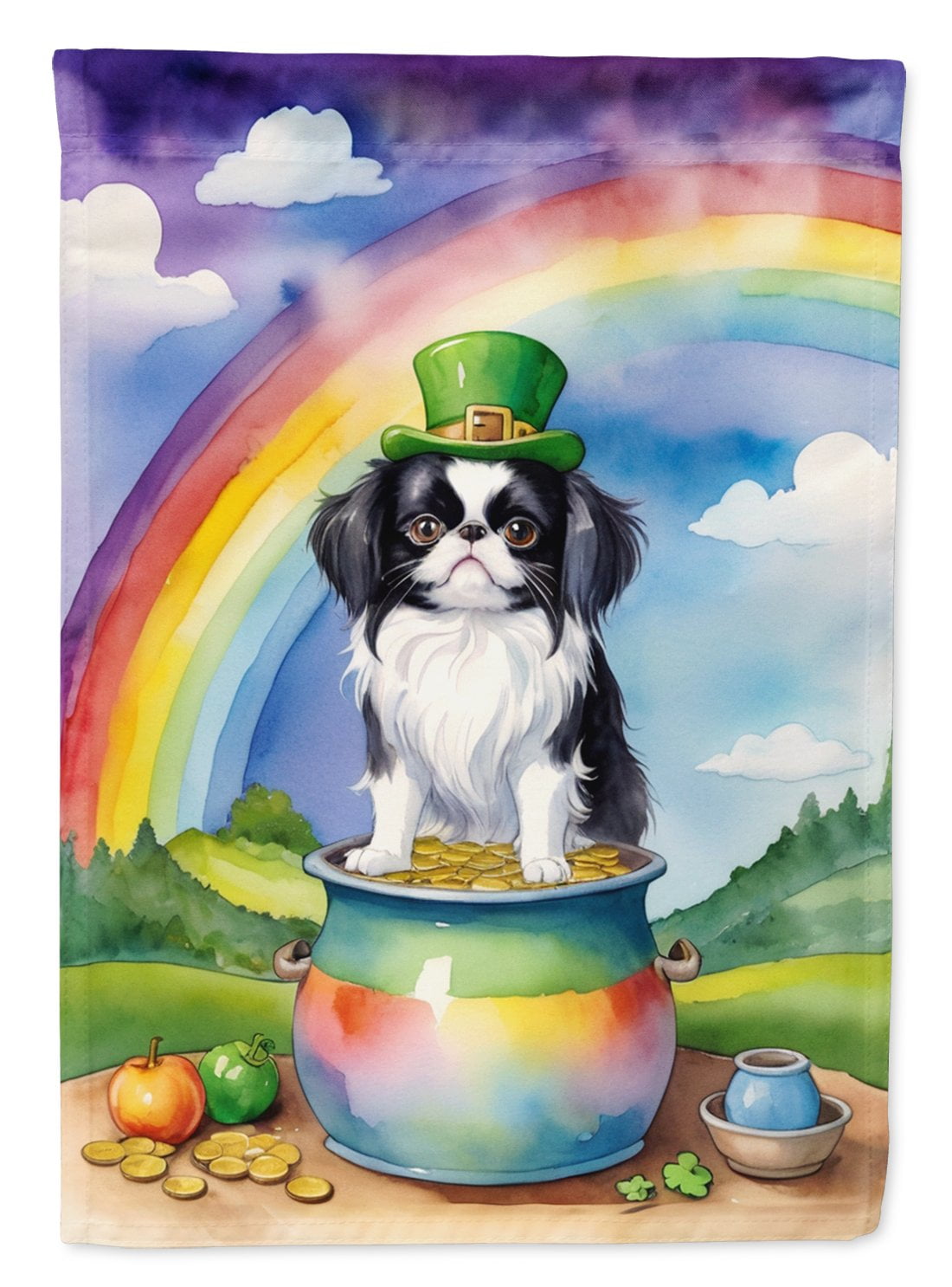 Japanese Chin St Patrick's Day House Flag 28 in x 40 in - Walmart.com