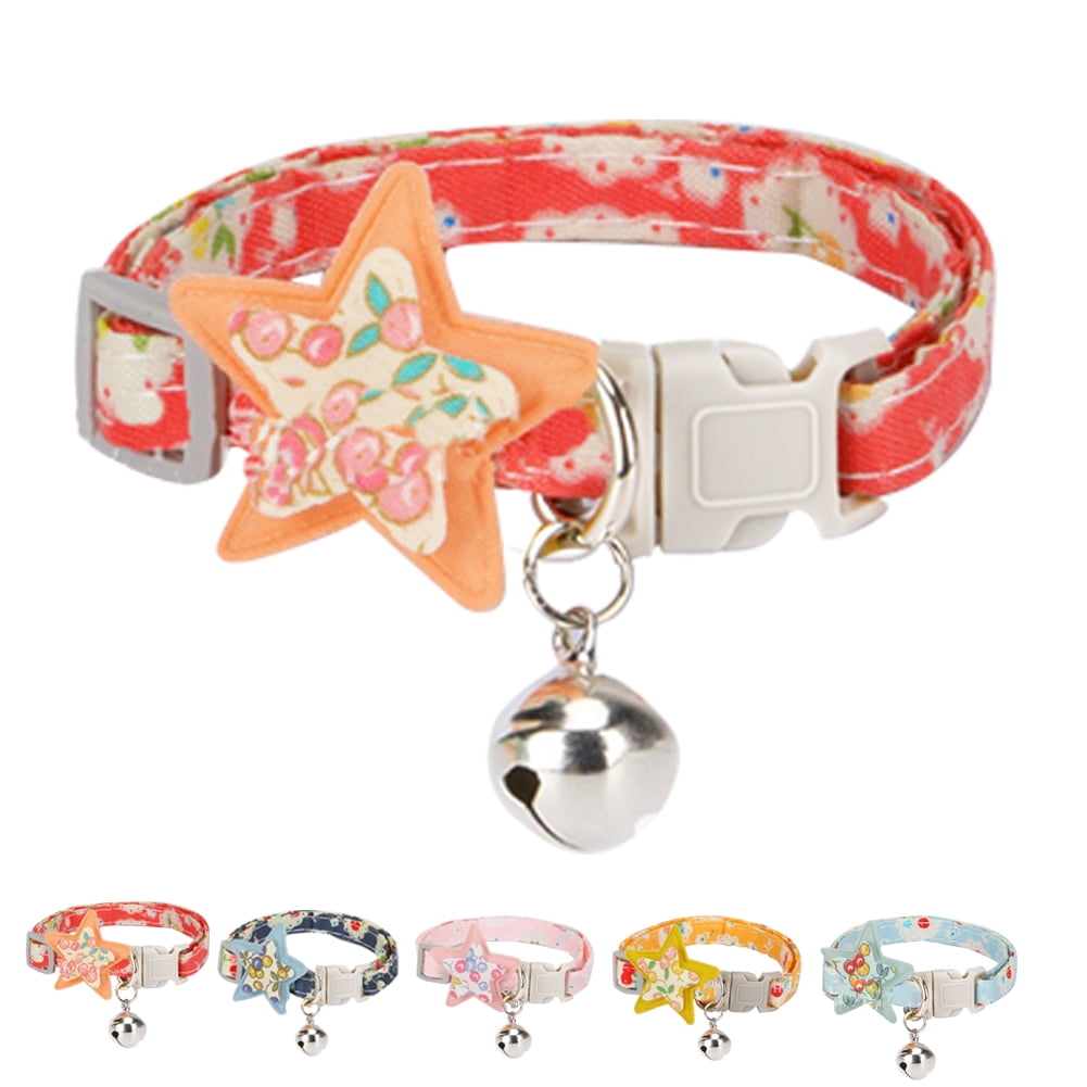 Japanese Chirimen Kitten Collar with Bell Japanese Kimono Cat Collar ...