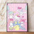 Japanese Classic Anime Melody Kuromi Comics Pictures Aesthetic Poster Wall Stickers Room Home