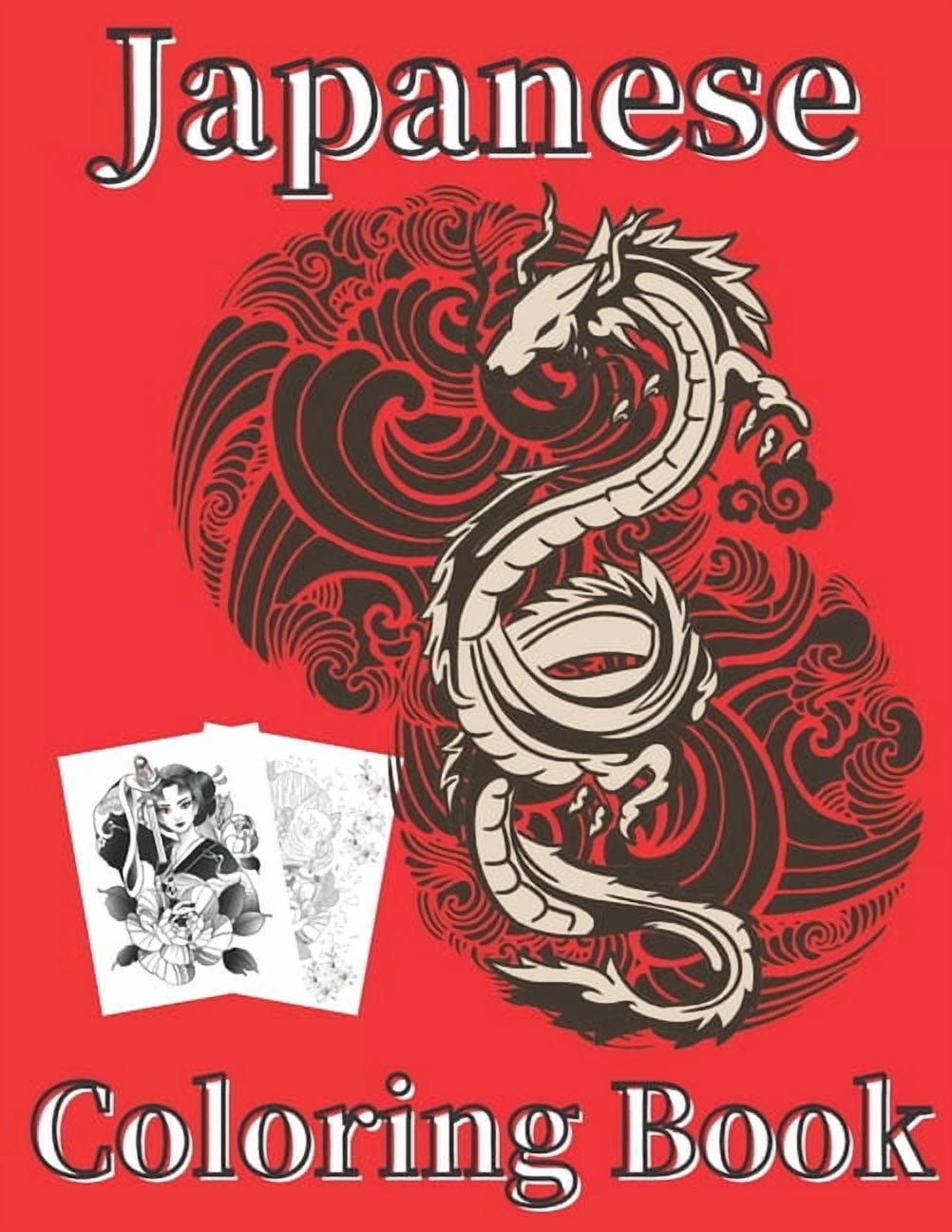 Japanese Coloring Book: Art Books for Adults and Teens-Best Colored ...