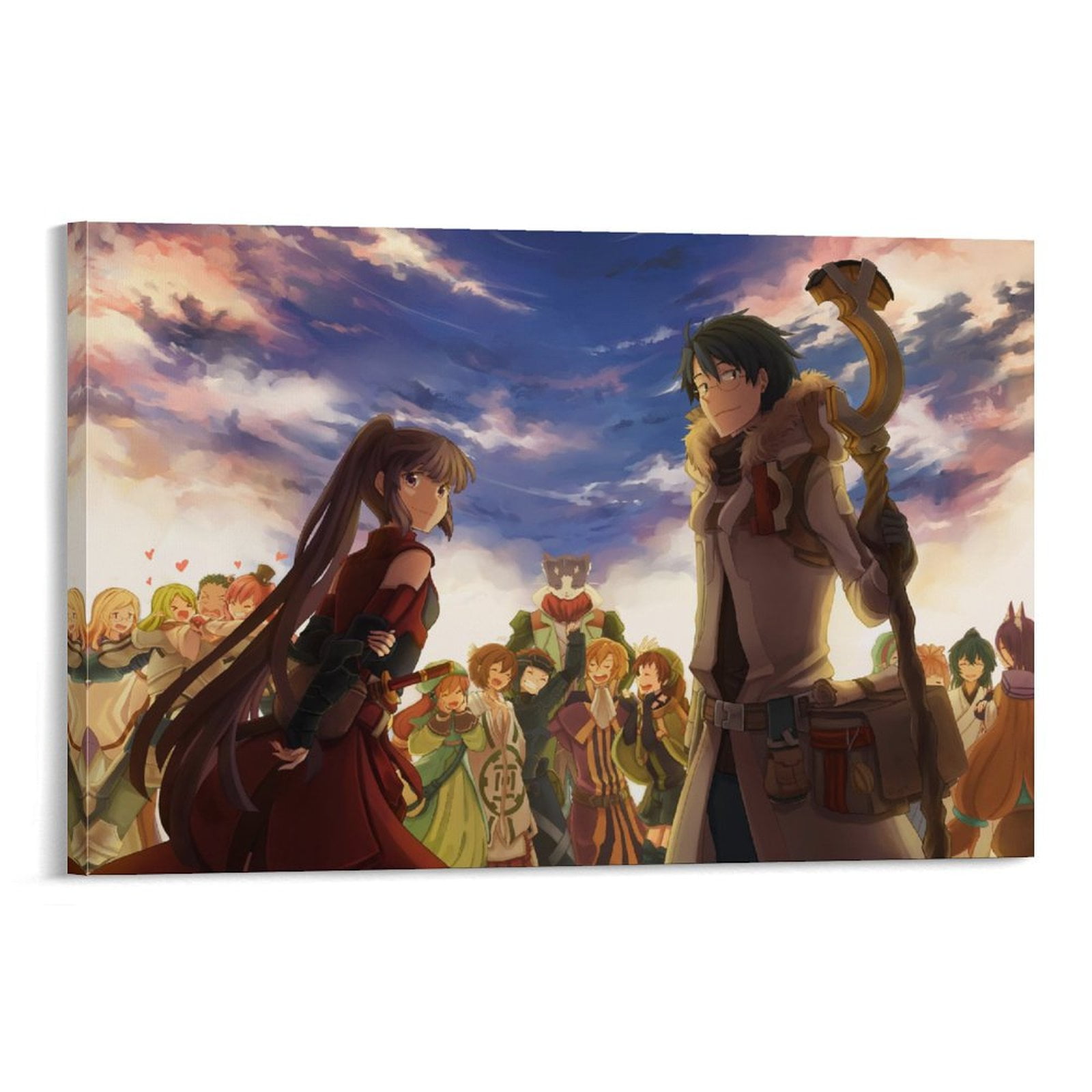 Japanese Comedy Magic Rpg Anime Log Horizon Role Poster Canvas Wall Art ...