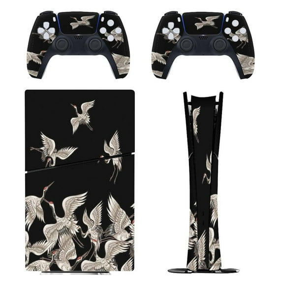 Japanese Cranes PS5/PS5 Pro/PS5 Slim Digital Disc Skin Sticker For ...