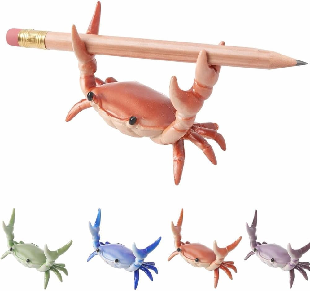 Japanese Creative Crab Pen Holder, Funny Cute Desk Crab Pen Holder ...