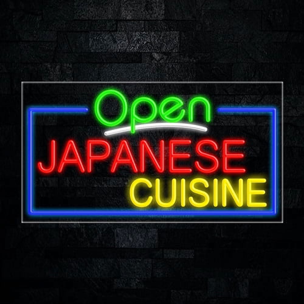 Japanese Cuisine LED Neon Sign 33"L x 18"H #35769 - Walmart.com
