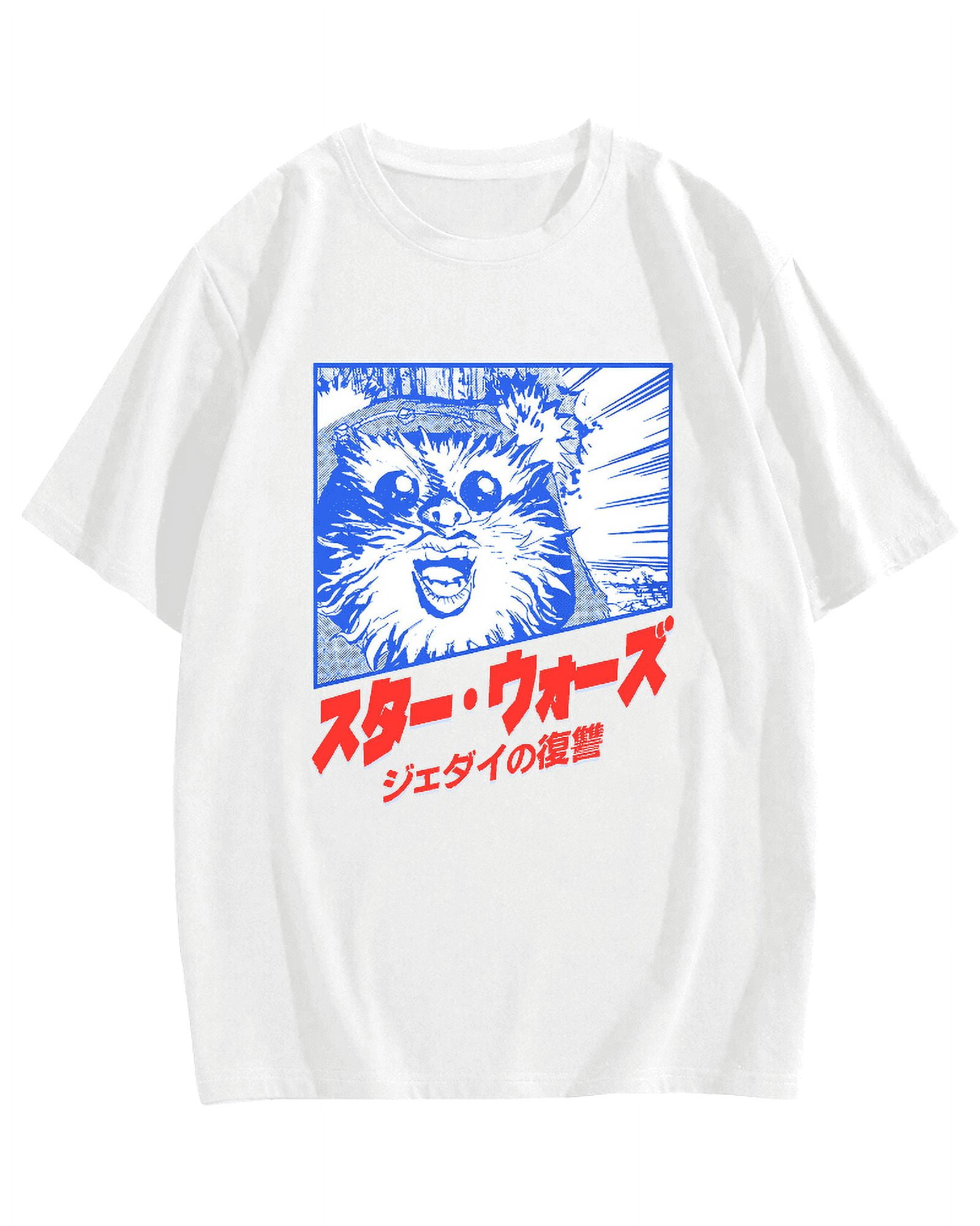 Japanese Cute Cat Cotton casual T-shirt - Walmart.com