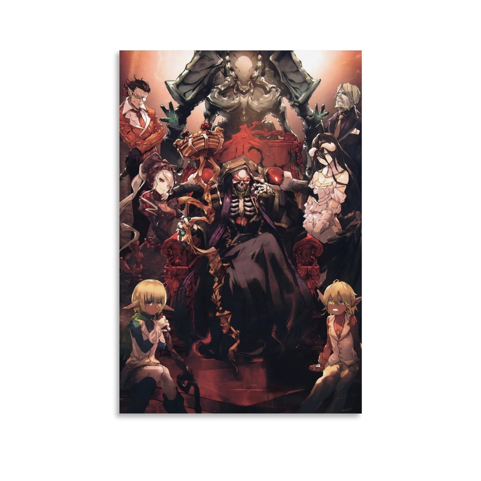 Japanese Dark Fantasy Anime Overlord Poster (10) Canvas Wall Art Prints ...