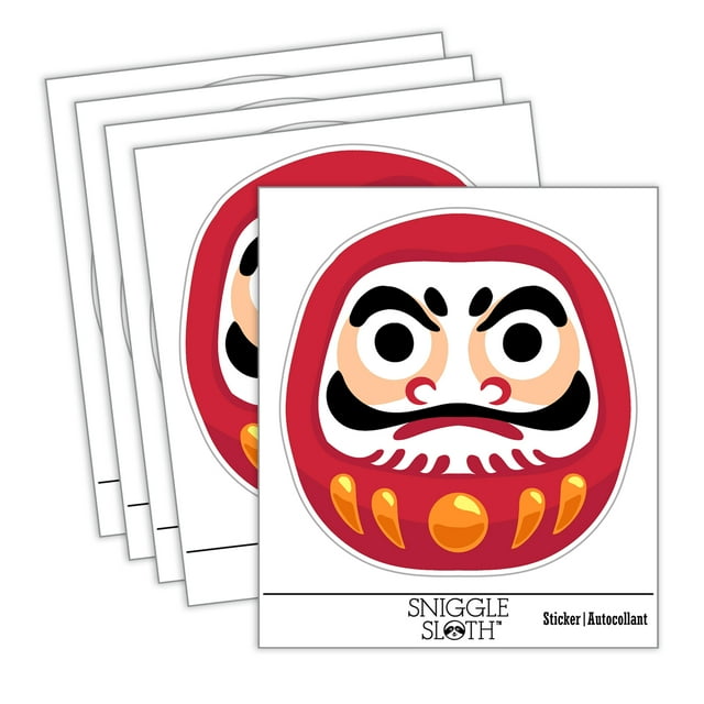 Japanese Daruma Doll Zen Buddhism Bodhidharma Car Window Bumper Water ...