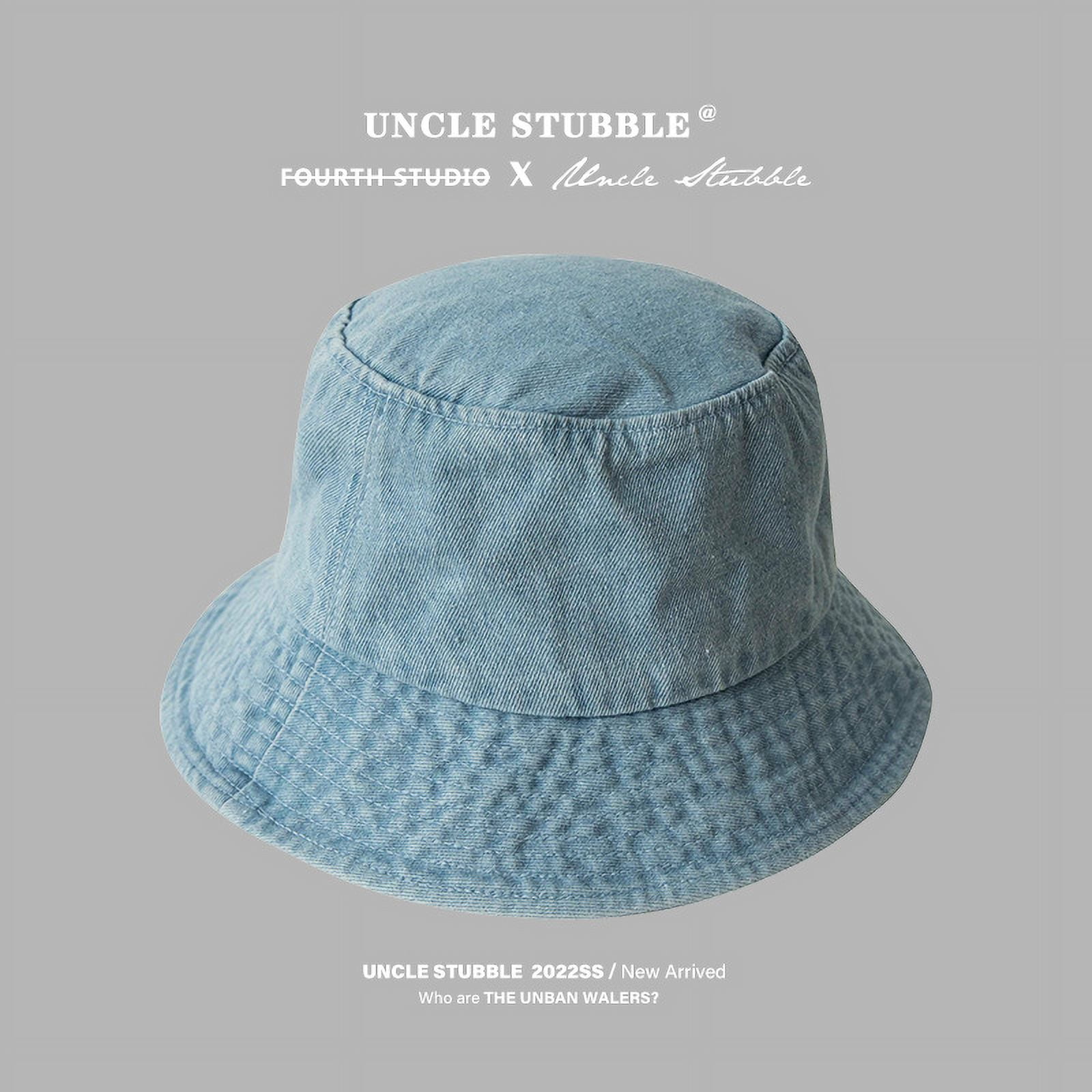 Japanese Denim Fisherman Hat Men's Big Brim Showing Face Little Girl's ...