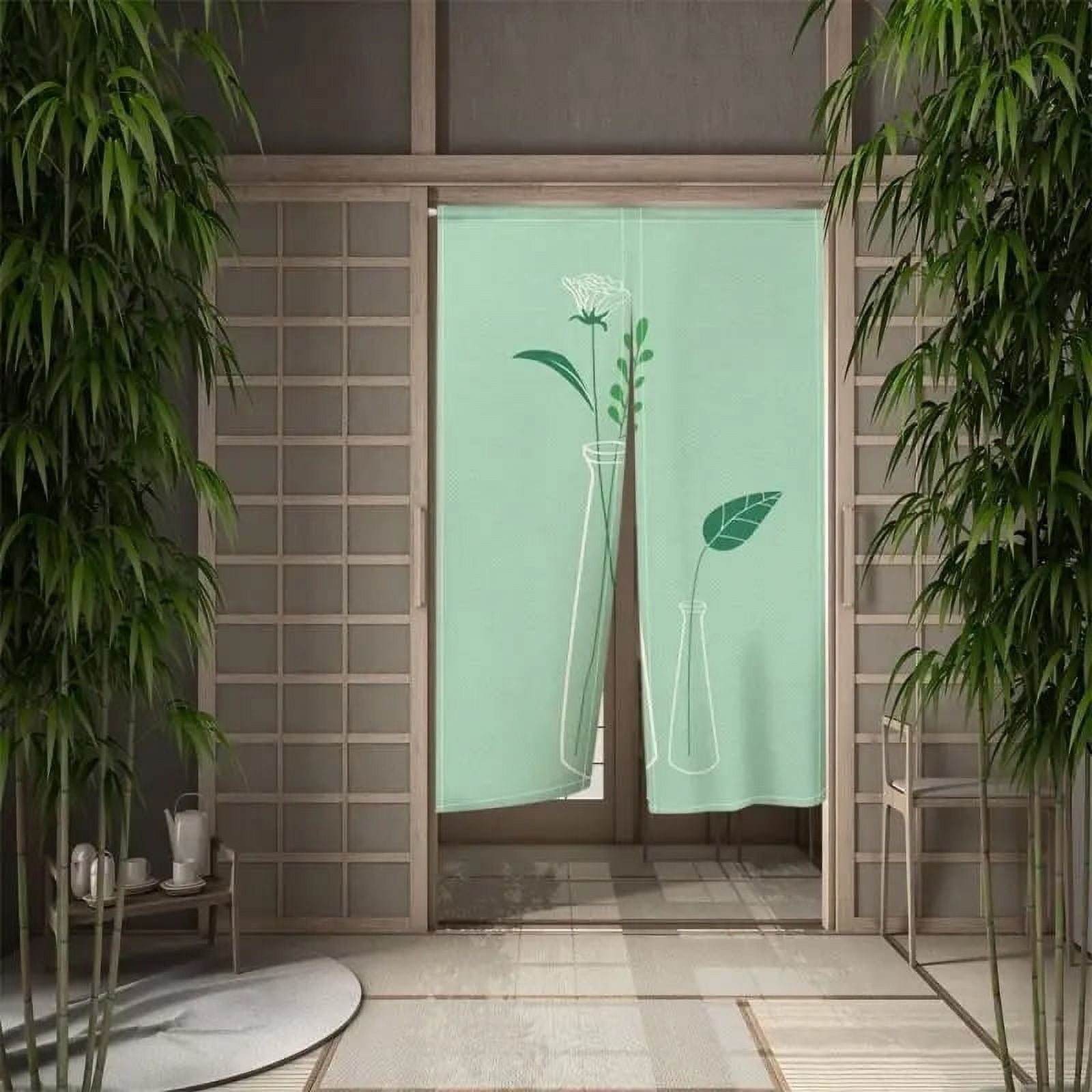 Japanese Door Curtain Divider Kitchen Door rative Plant Simple Sense ...
