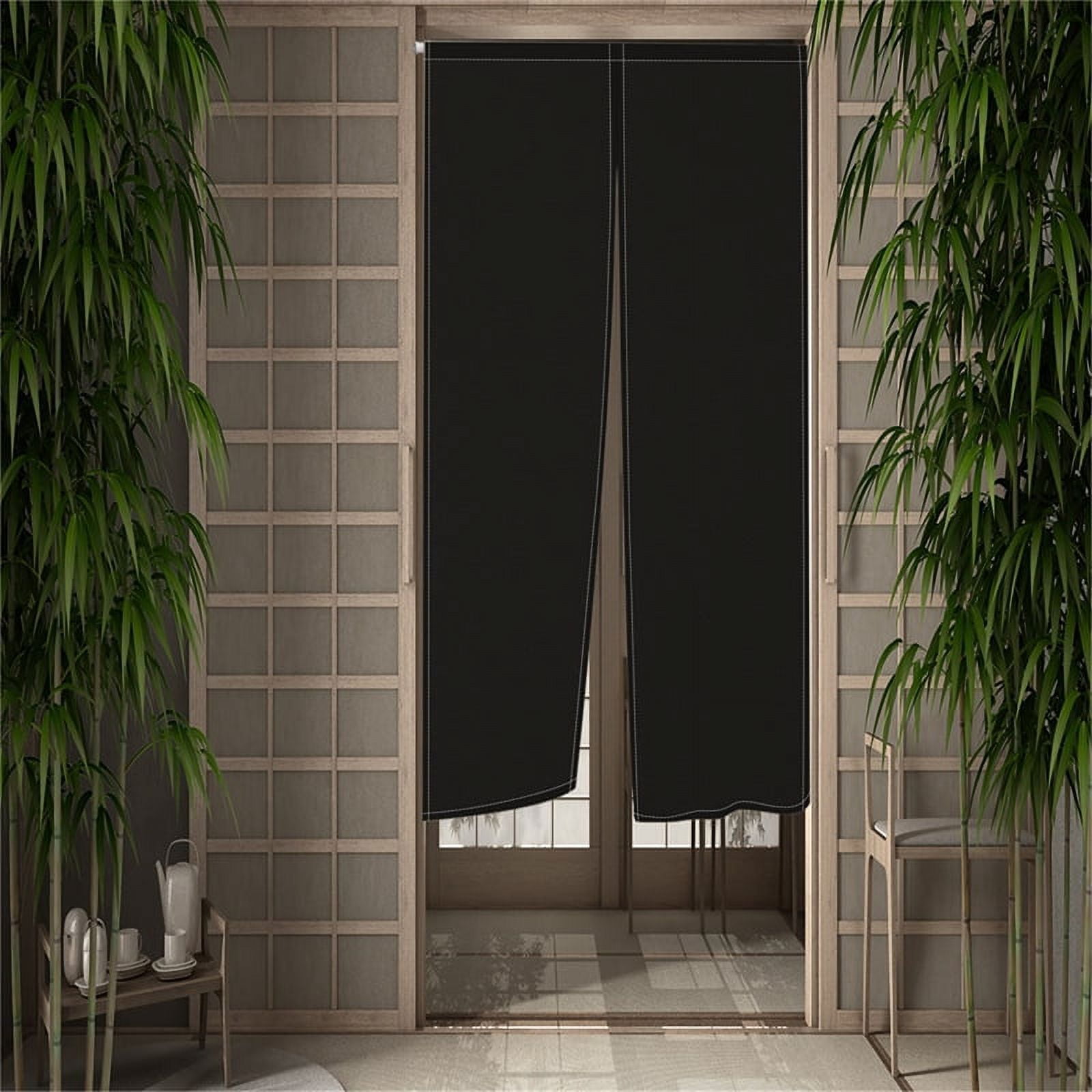 Japanese Door Curtain Modern Solid Color Bedroom Living Room Restaurant ...
