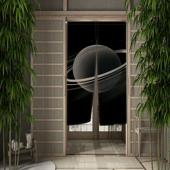 Japanese Door Curtain Moon Night Partition Kitchen Doorway rative ...