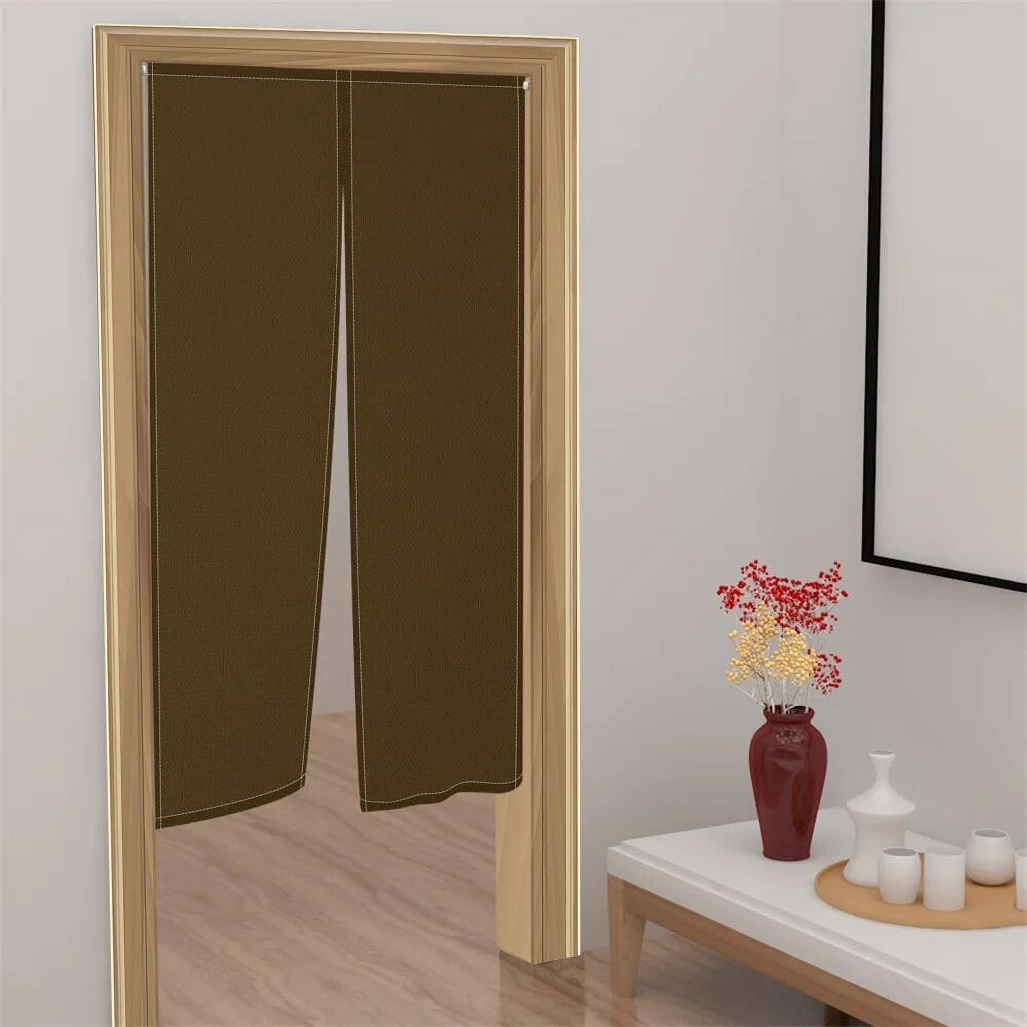 Japanese Door Curtain Solid Gradient Color For Kitchen Bedroom Living ...