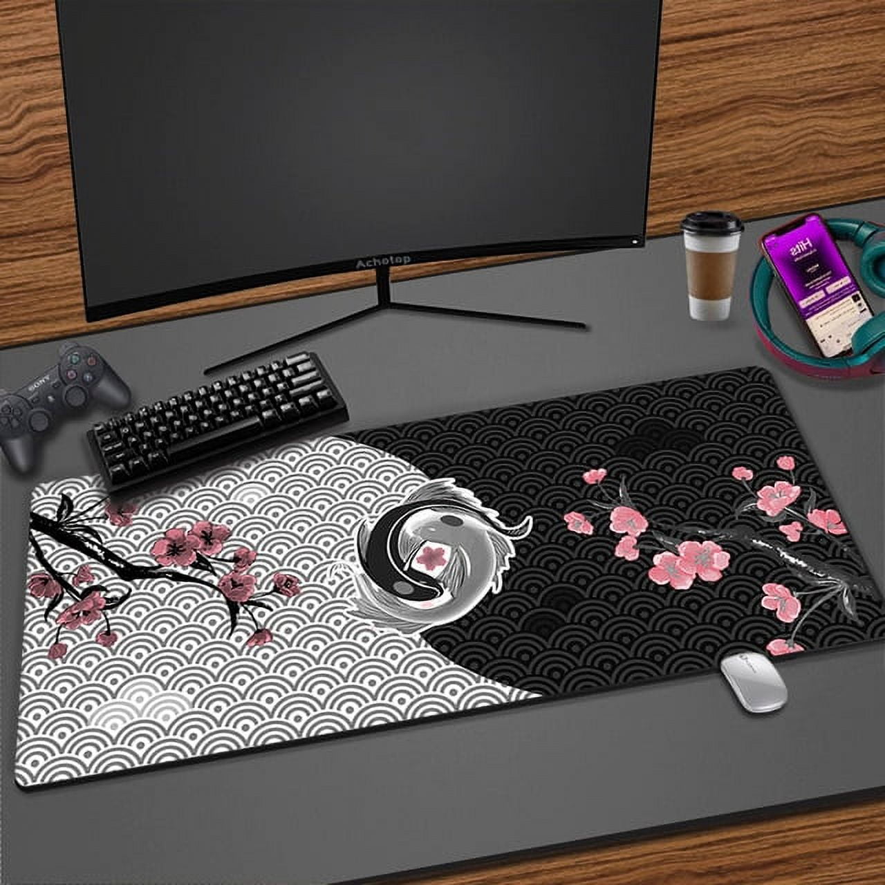 Japanese Dragon Large Gaming Mousepad XXL Keyboard Gamer Mouse Pad on ...