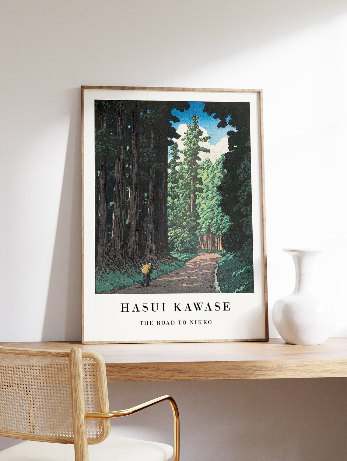 Japanese Exhibition Poster, Hasui Kawase Art Print, The Road To Nikko ...