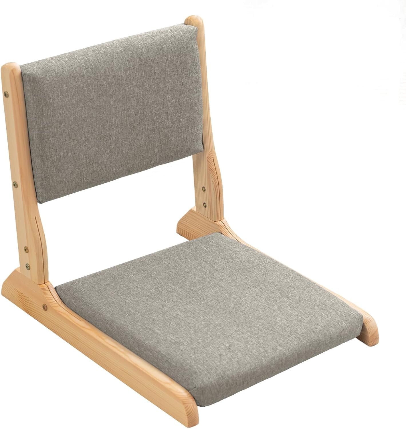 Japanese Floor Chair with Back Support, Foldable Meditation Chair ...