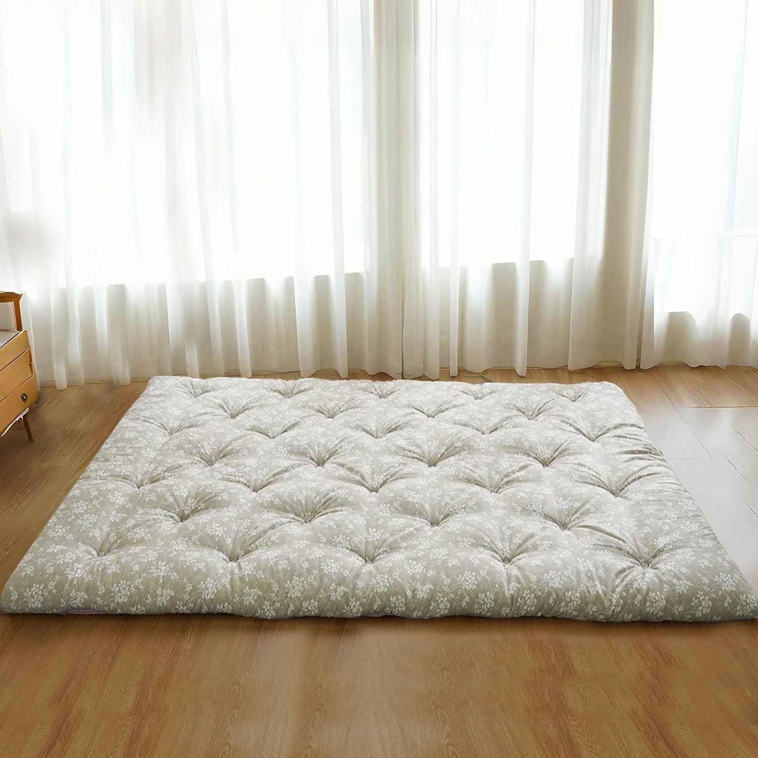 Japanese Floor Futon Mattress Twin Size, Foldable Tatami Mat Portable ...