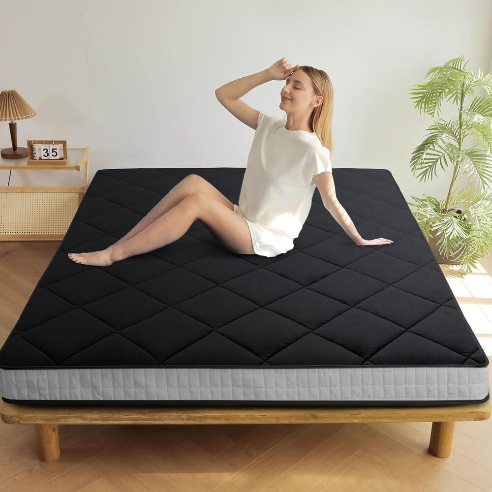 Japanese Floor Mattress Futon Mattress Foldable Diamond Pattern Mat ...