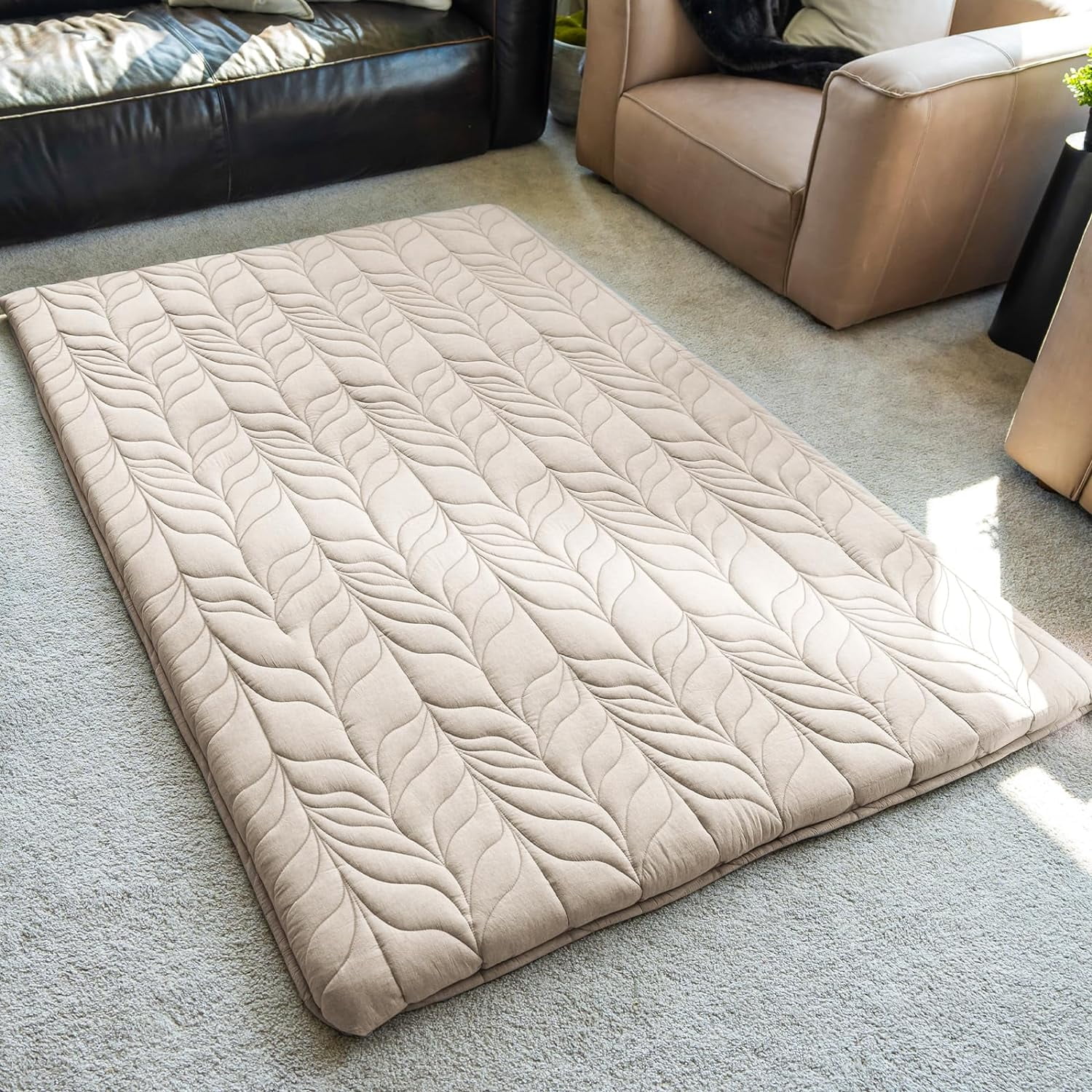 Japanese Floor Mattress Futon Mattress Twin Size, Thicken Roll Up ...