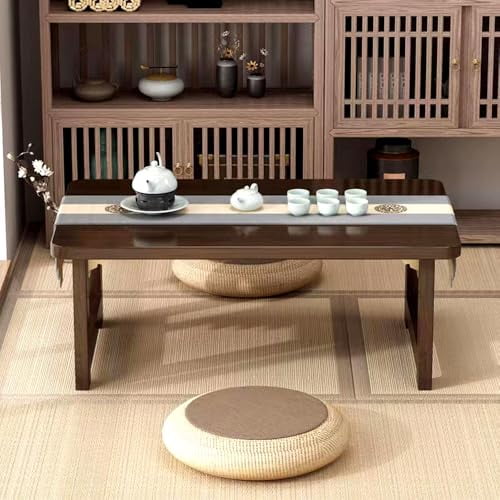 Japanese Floor Table Folding Coffee Tables Low Foldable Bamboo ...