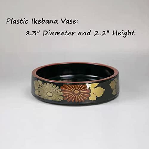 Japanese Flower Frog Ikebana Vase Kit Flower Container with 2.4" Floral ...