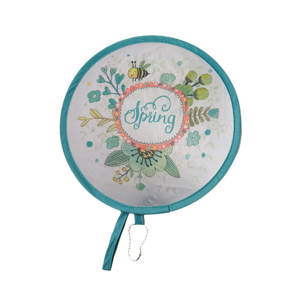 Yiokii Foldable Fan Mini Portable Cartoon Poet Cloth Fan Creative> O1W0 ...