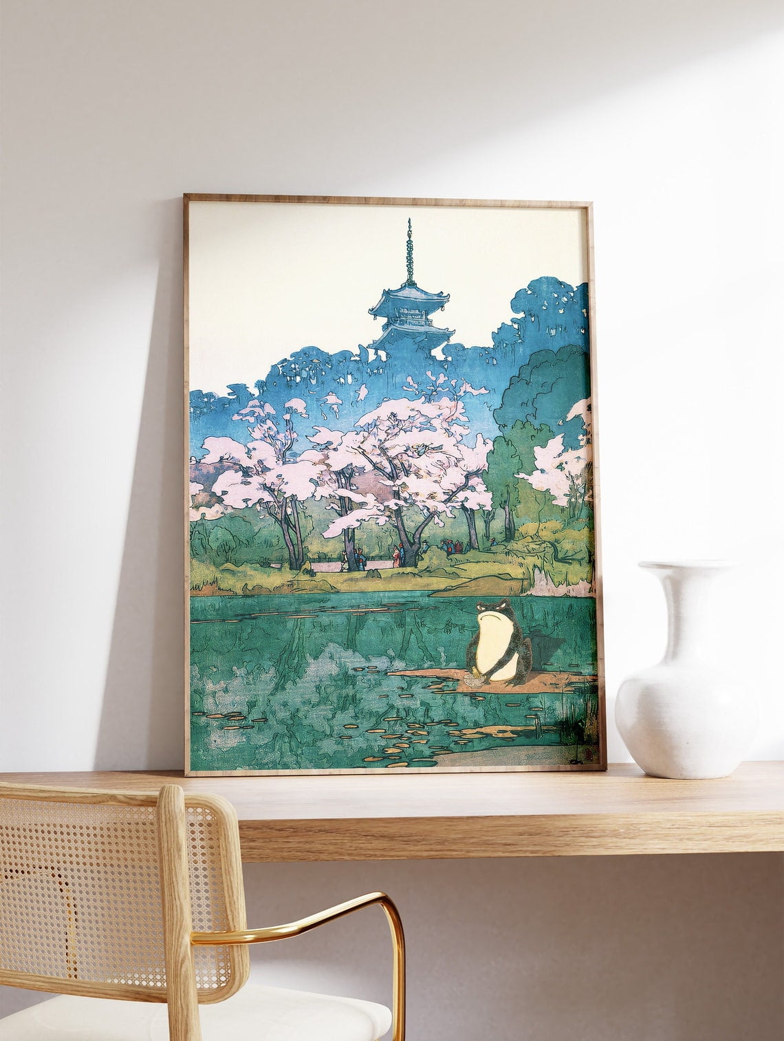 Japanese Frog Poster, Japanese Art Print, Wall Art Decor, Exhibition ...