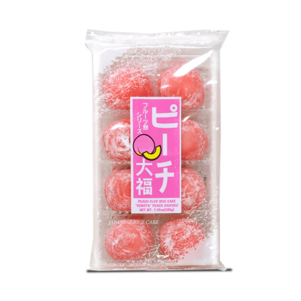 HADSON Japanese Fruit Mochi, Peach Daifuku Sweet Rice Cake, 7.05 oz ...