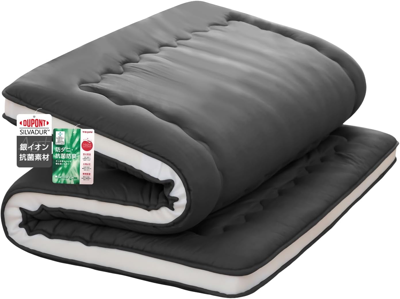 Japanese Futon Mattress Floor Mattress, 4" Thick Roll Up Tatami Mat ...