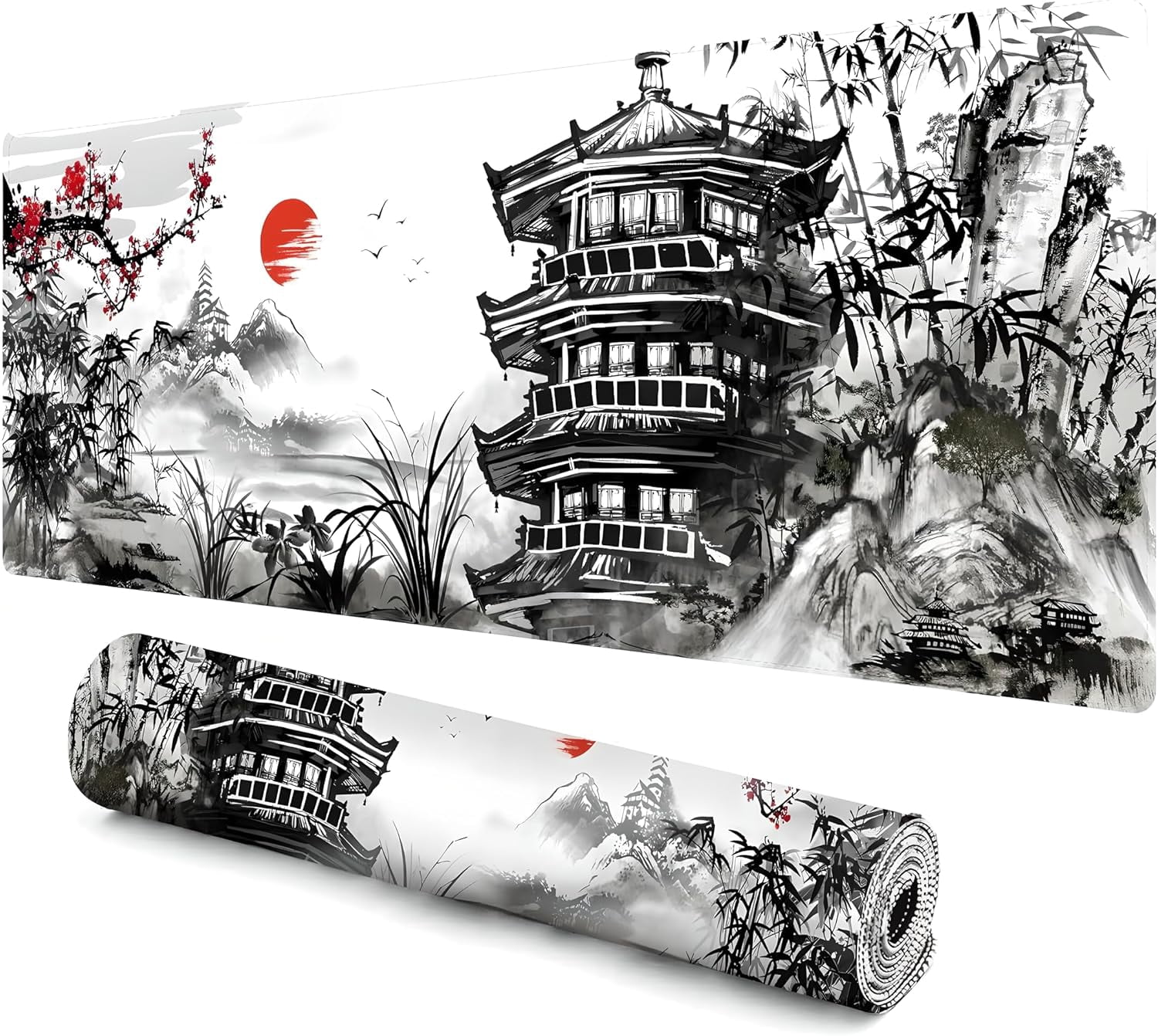 Japanese Gaming Mouse Pad - Large Mouse Pad for Desk, Stable Rubber ...