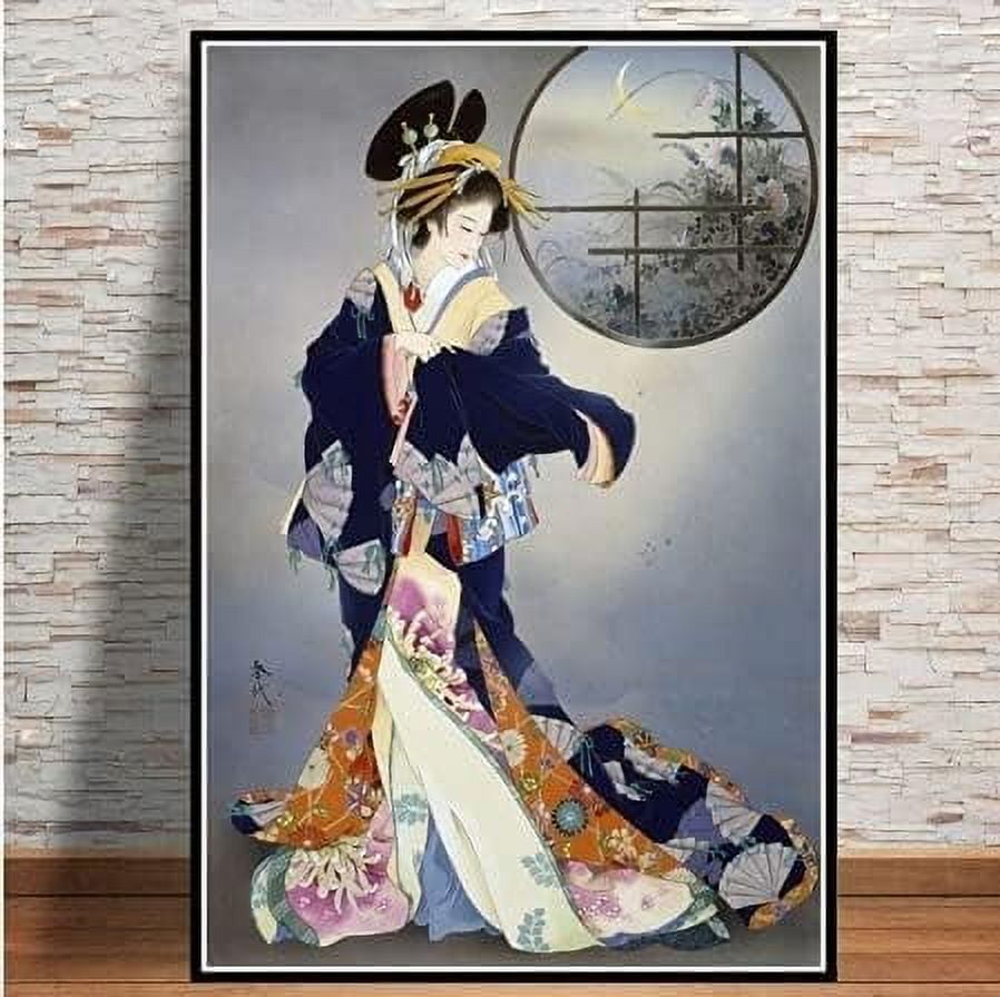 Japanese Geisha Girl Modern Educational Puzzles Wooden Jigsaw Puzzles ...