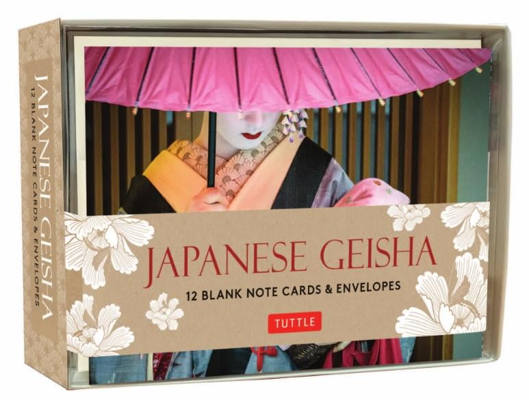 Japanese Geisha Note Cards: 12 Blank Note Cards & Envelopes (6 X 4 Inch ...