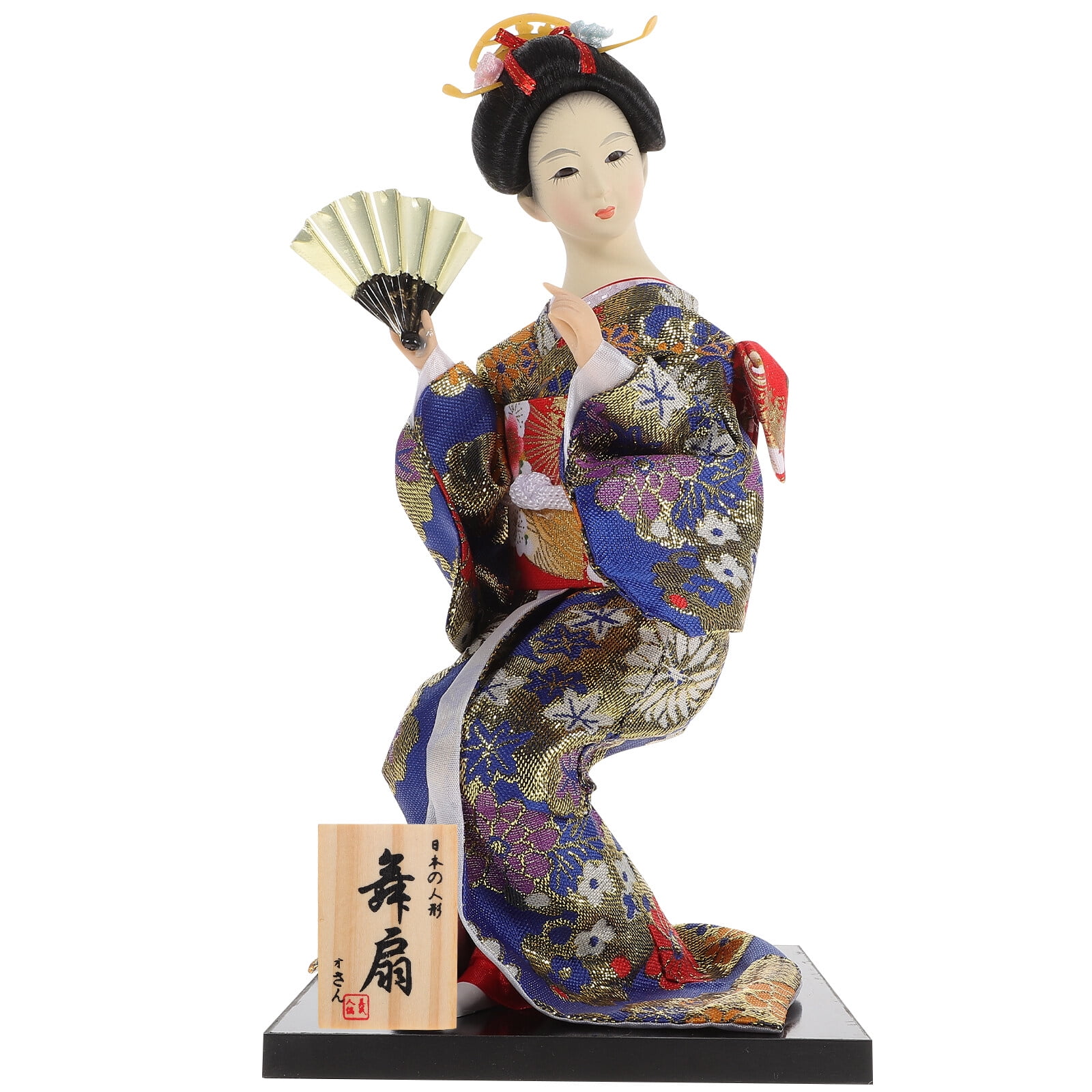 Japanese Geisha Ornaments Toys Figurines Doll B Black Dolls Man Miss ...