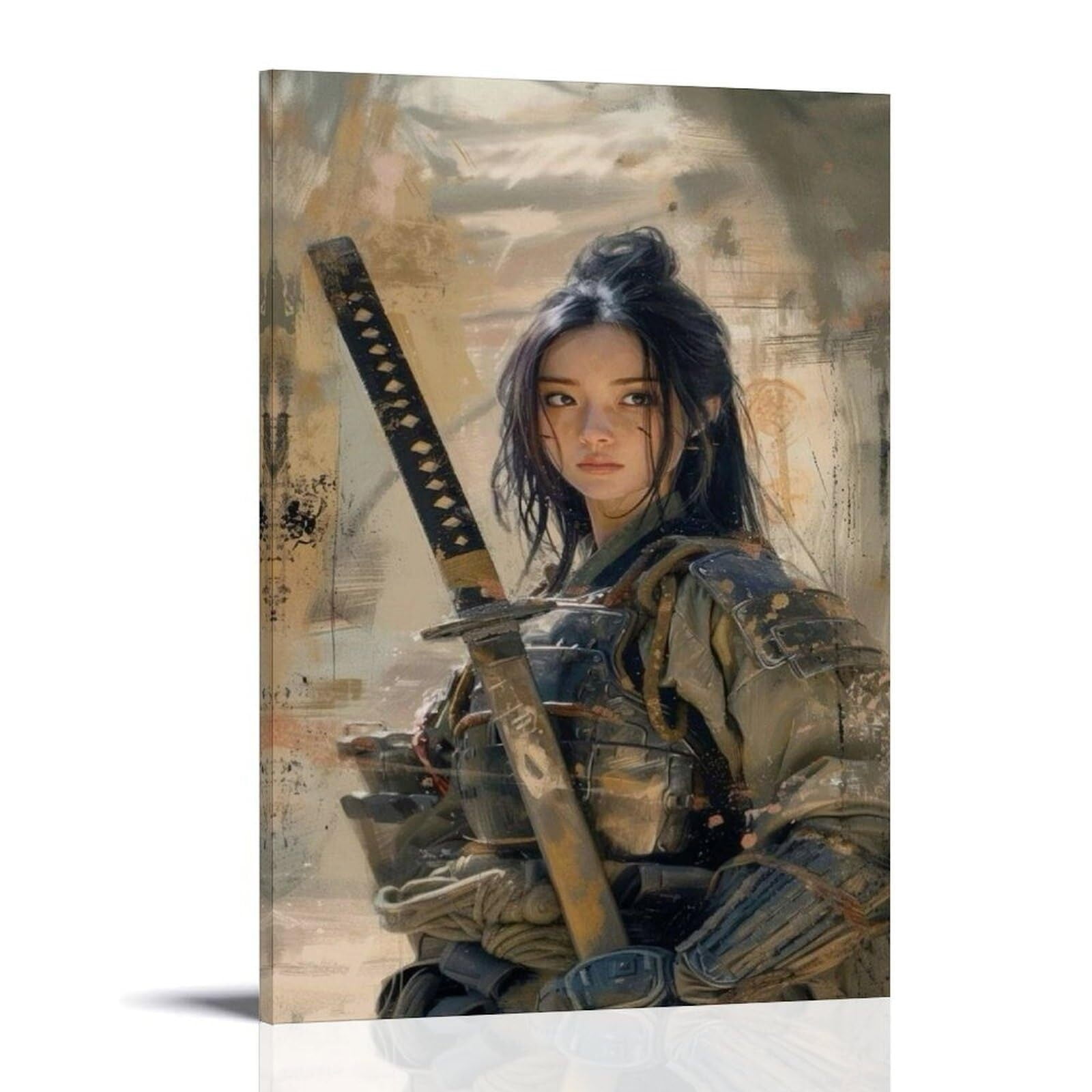 Japanese Geisha Woman Samurai Tattoo Sexy Poster Modern Asian Art ...