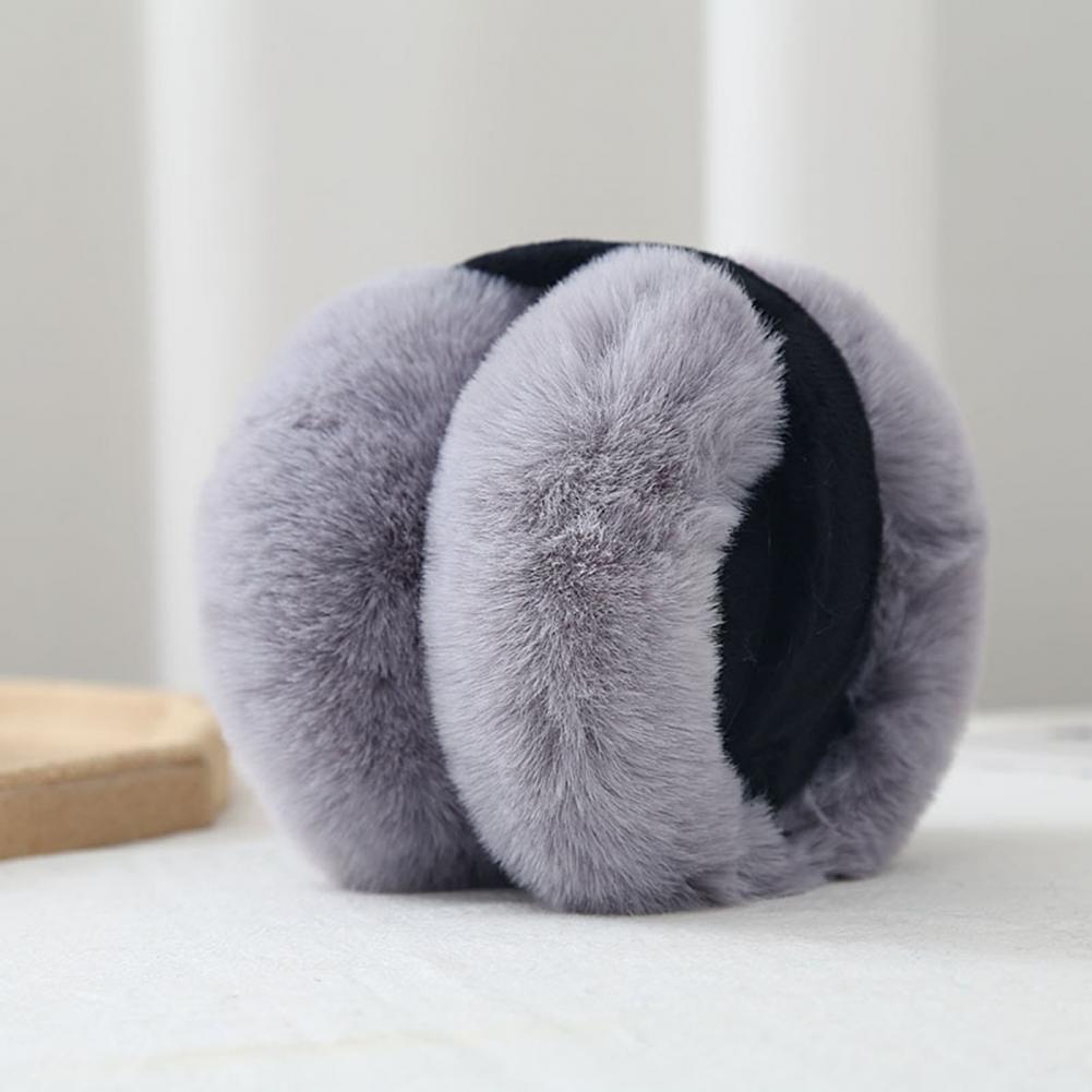 Japanese Girl Earmuffs Furry Faux Rabbit Fur Ear Muffs for Women Lovely ...