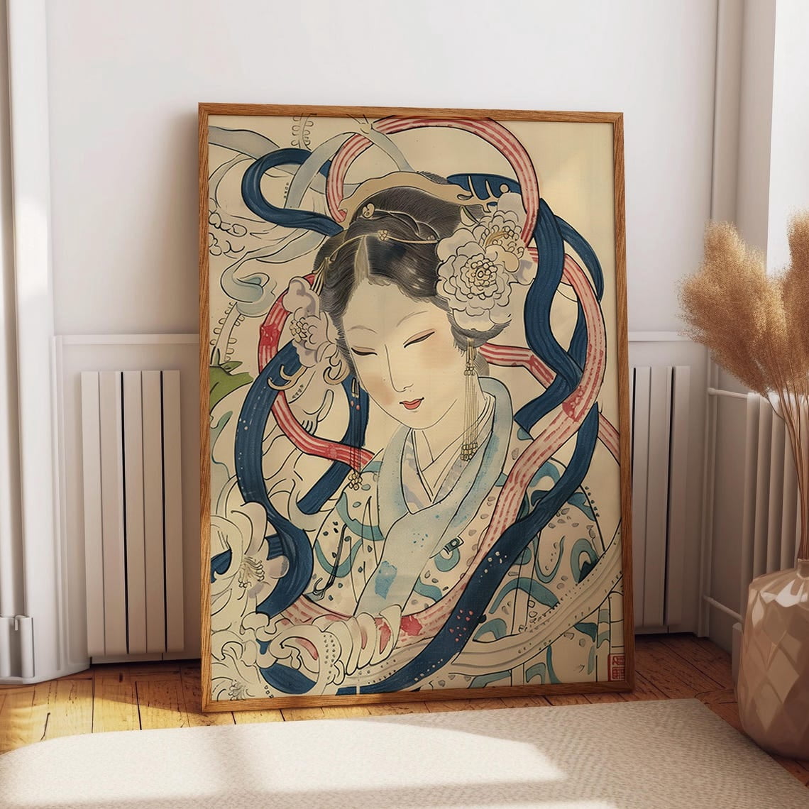 Japanese Goddess Print - Ukiyo-E Inspired Celestial Beauty - Asian ...