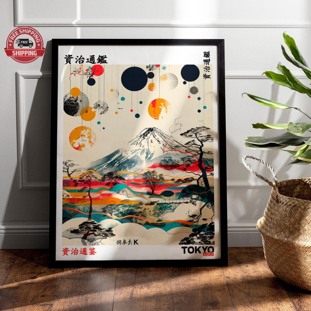Japanese Grassland Poster, Japan Print, Japandi Wall Art, Japanese Wall ...