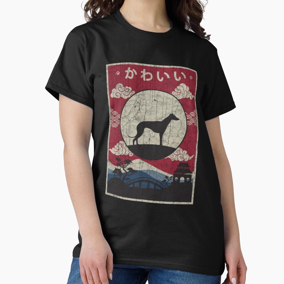 Japanese Greyhound Kawaii Funny Cute Dog Graphic Aesthetic Anime Art ...