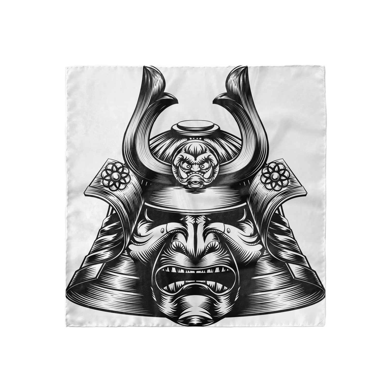 Japanese Head Scarf, Samurai Mask Martial, Head Wrap, 3 Sizes, by ...