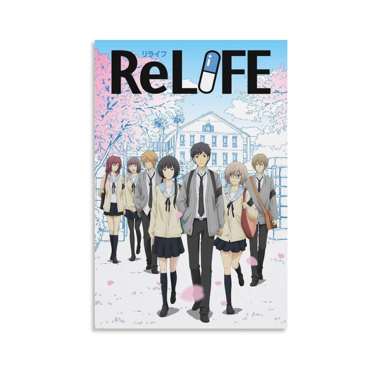 Japanese High School Drama Manga ReLIFE Anime Poster Wall Art Picture ...
