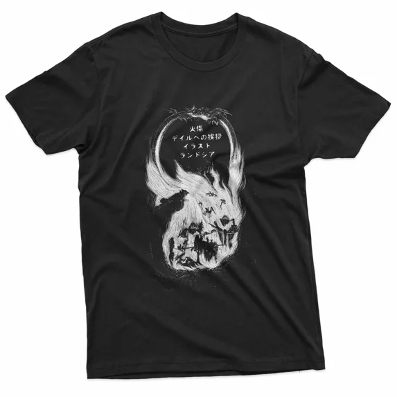 Japanese Infernal Circle Gothic Horror T-Shirt - Walmart.com
