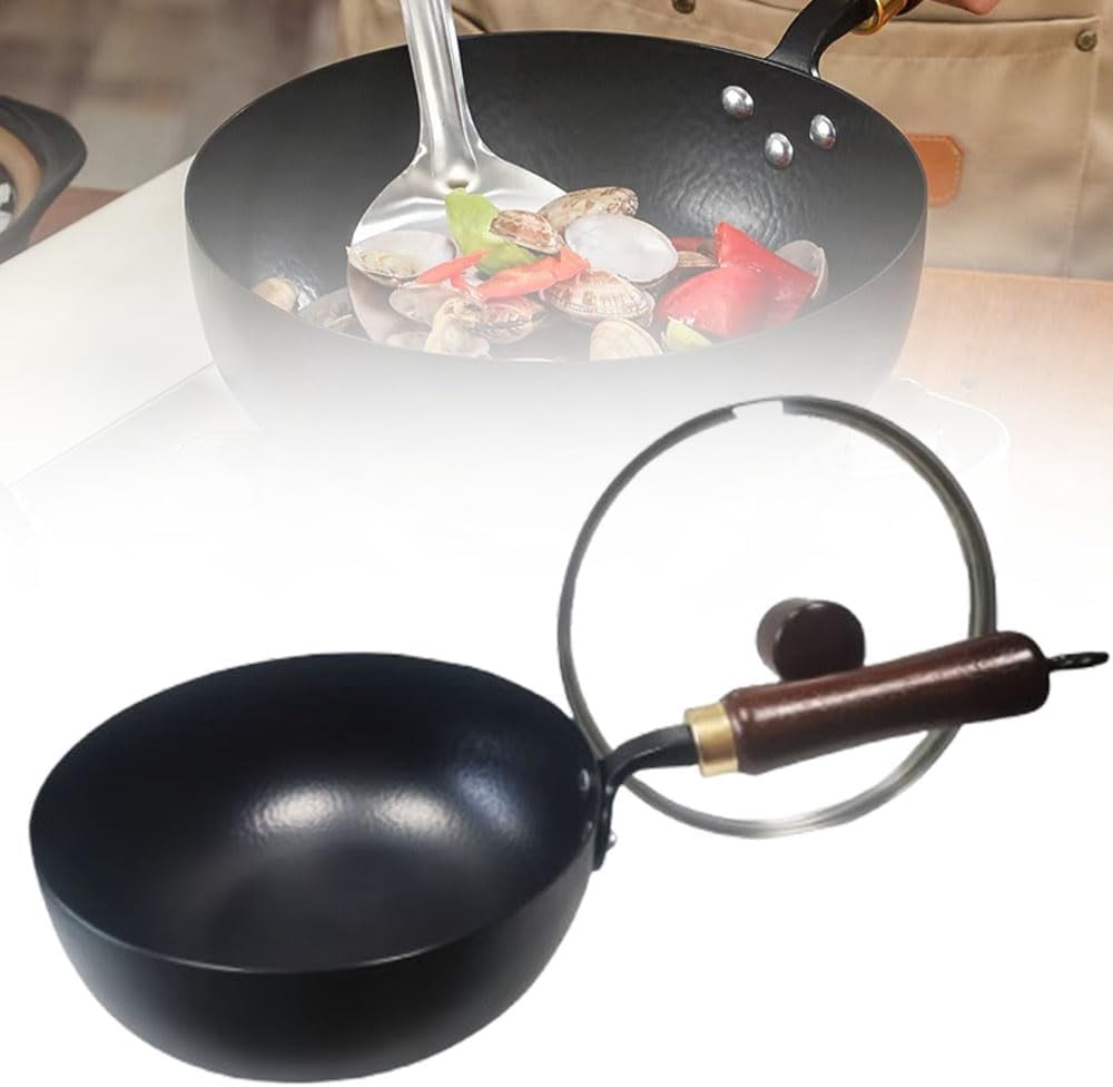 Japanese Iron Pan,2025 UpgradeUncoated Healthy Pot Iron-supplemented ...