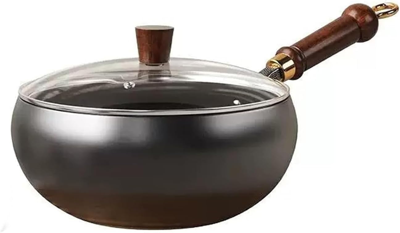 Japanese Iron Pan, Japanese Hand-Forged Non-Stick IronPan Without, for ...