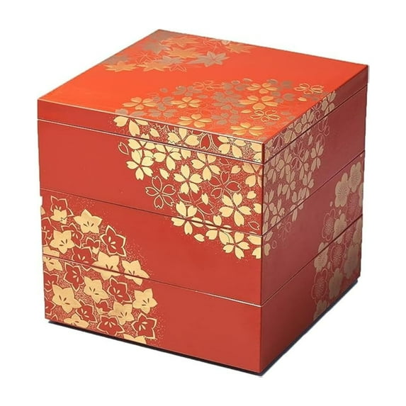 Japanese Jubako Box, 3 Tiers Stacking Box with Lid, Dishwasher Safe ...