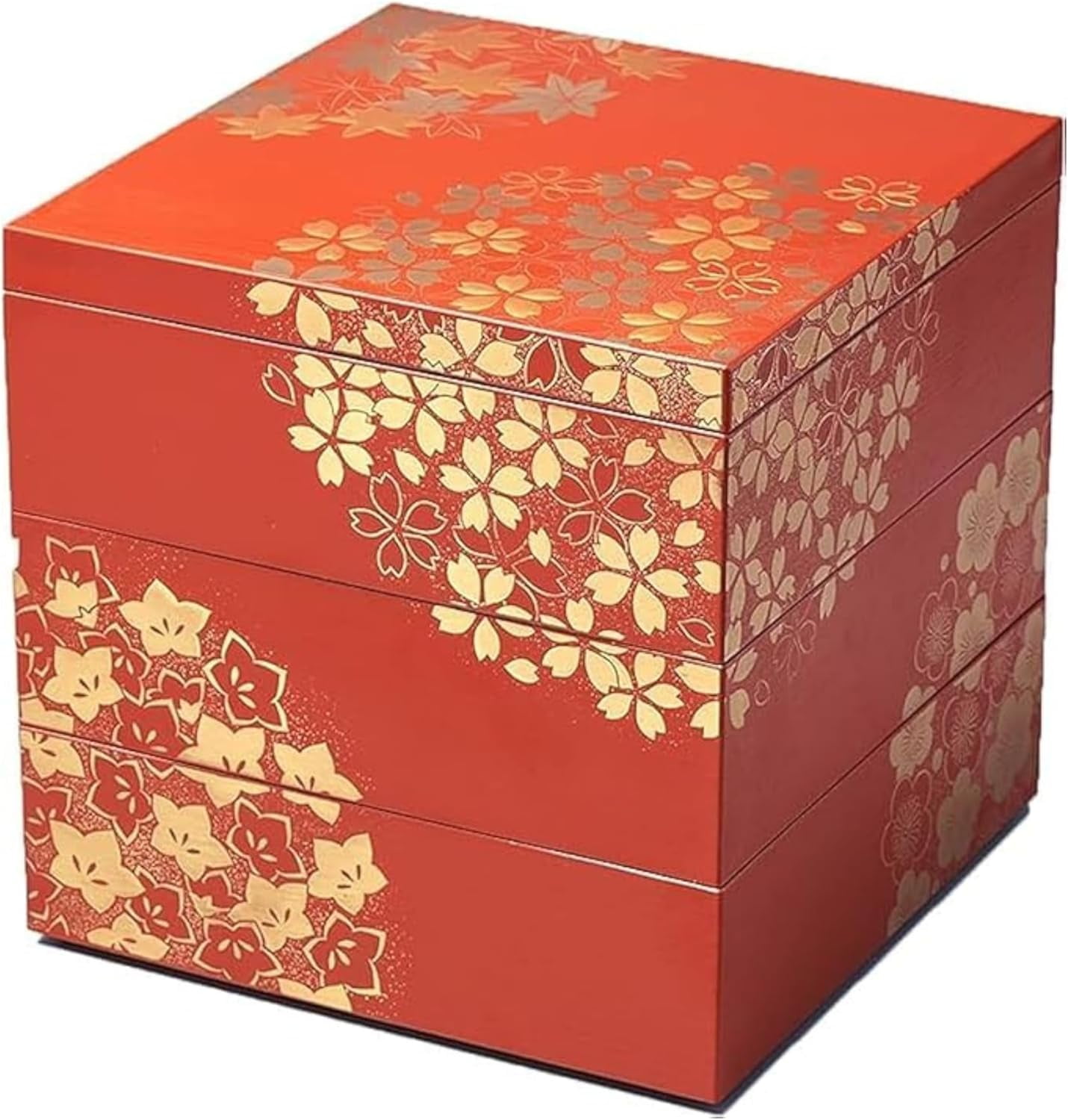 Japanese Jubako Box, 3 Tiers Stacking Box with Lid, Dishwasher Safe ...