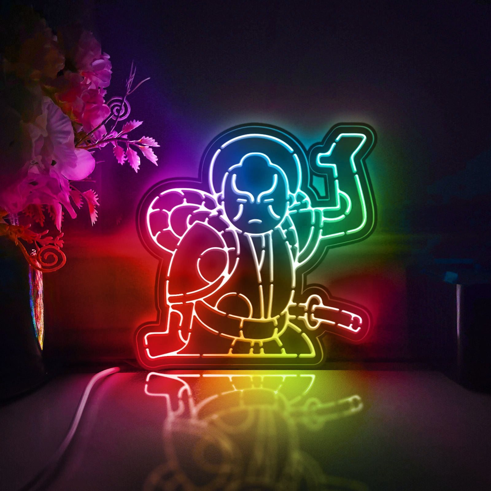 Japanese Kabuki Led Light Box, Dimmable Neon-Like Light Signs USB Power ...